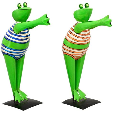 Metal Frogs In A Bikini Set Of 2 Etsy
