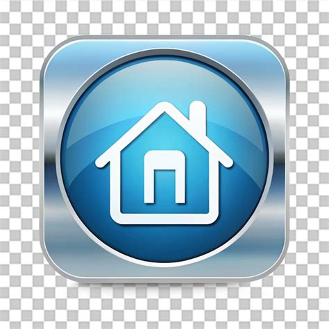 Main Internet Page Button Homepage Navigation House Icon Isolated On