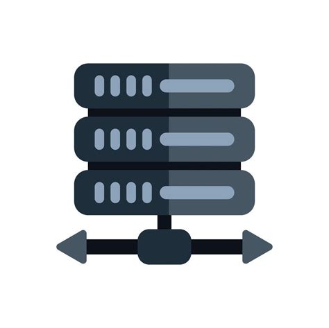 Data Transferring Between Servers Icon Showing Data Backup And Recovery