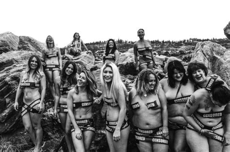Naked And Wrapped In Tape An Okanagan Censorship Protest Nanaimo News Bulletin