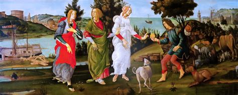 The Judgement Of Paris Sandro Botticelli And Assistants Съдът