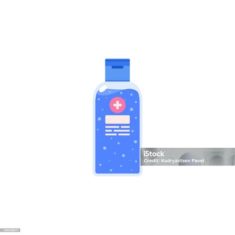 Flacon Liquide Antiseptique Pour Lhygiène Et La Désinfection Vecteur