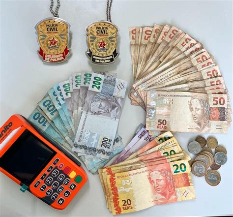 Dupla é presa suspeita de enganar vítimas e furtar mais de R 10 mil de