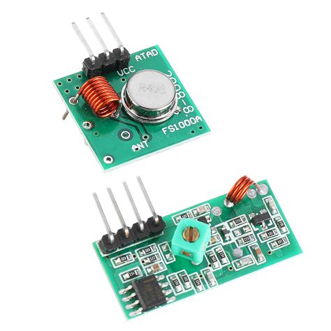 100 件 433Mhz 射頻解碼器發射器帶接收器模塊套件