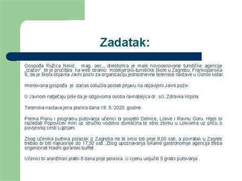 Pisanje Poslovnog Dopisa Bitni Dijelovi 1 2 3