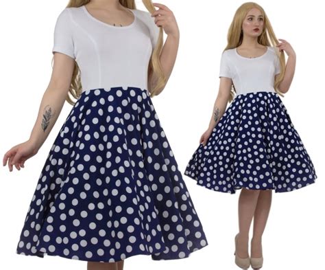 Sukienka PIN UP Marynarska W Grochy PRODUKT POLSKI 9441183599
