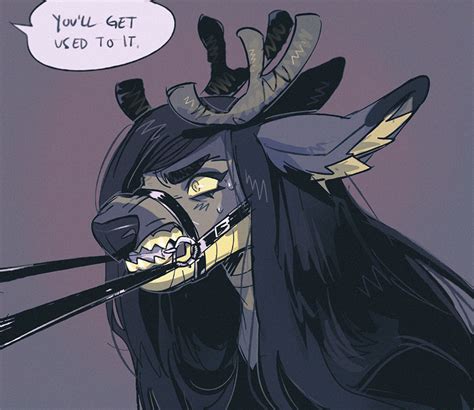 The Big Imageboard Tbib Angry Antlers Bit Gag Black Nose Capreoline