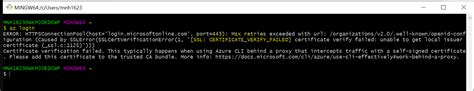 Azure Cli Proxy Connection Issue From Windows · Issue 21696 · Azure