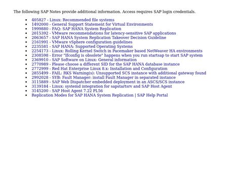 Sap Documentation Dell Validated Design For High Availability For Sap With Vmware And Red Hat