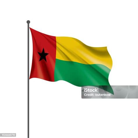 기니 비사우 플래그 흰색 배경 벡터 일러스트 레이 션 0명에 대한 스톡 벡터 아트 및 기타 이미지 0명 3차원 형태 기 Istock