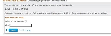 Solved INTERACTIVE EXAMPLE Calculating Equilibrium Chegg Com