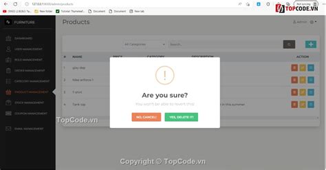 Source Code Website Quản Lý Sản Phẩm Bằng Laravel Php Full Code
