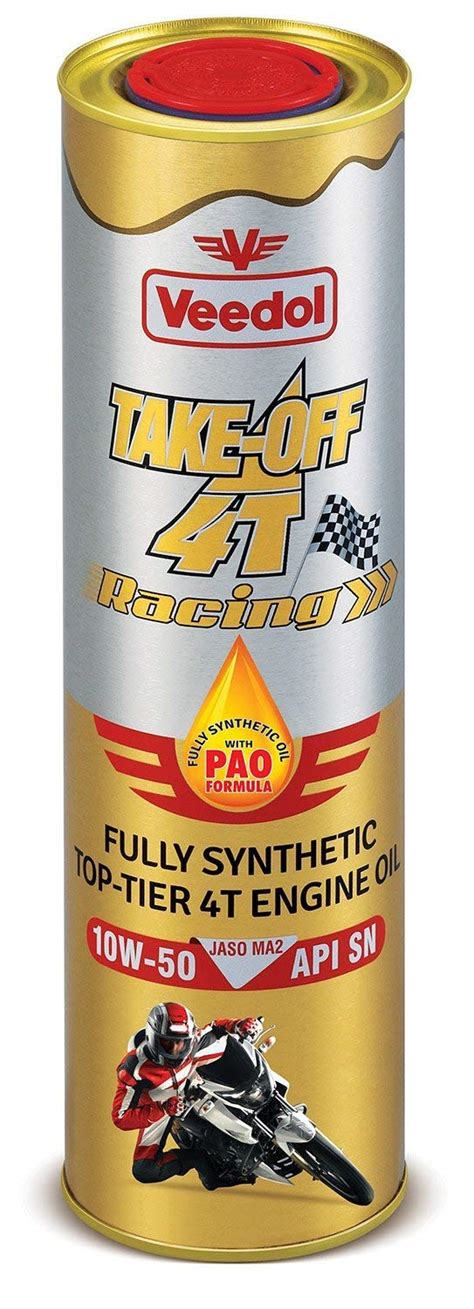Veedol Take Off 4T 10W 50 SN 100 Fully Synthetic Engine Oil For Bikes