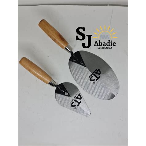 Jual 12 Pcs Cetok Semen Sendok Semen Gagang Kayu Ats 5 6 7 8 Inch