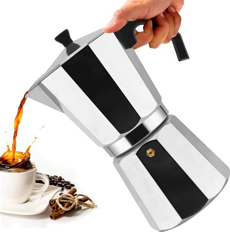 Vaolvpant 12 Cup Aluminum Moka Pot Classic Stovetop