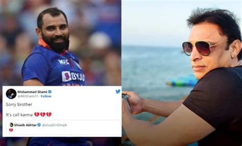 Shoaib Akhtar Hits Back At Mohammad Shami For Latters Karma Remarks