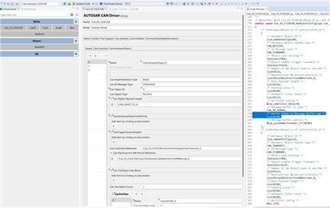 can mailbox selection in can module of mcal layer in nxp s32k nxp