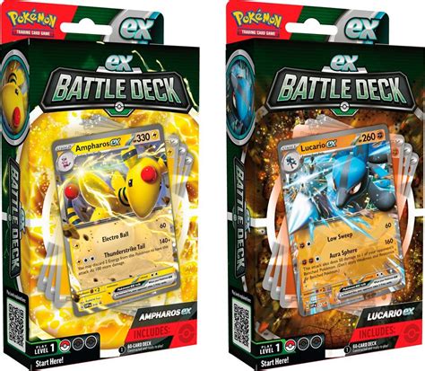 Ampharos Ex And Lucario Ex Battle Decks Revealed Pokemoncard