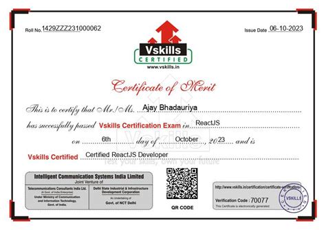 Ajay Bhadauriya Certified Reactjs Developer