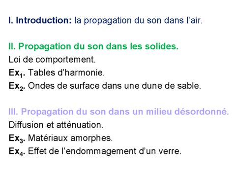 La Propagation Du Son Dans Les Matériaux Vibrations Diffusion