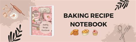 Baking Recipe Notebook Adorable Recipe Journal Notebook For Baking To