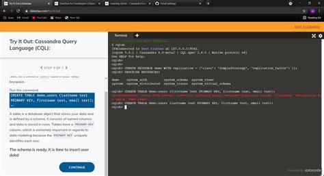 HW Issue 55 Datastaxdevs Workshop Introduction To Nosql GitHub