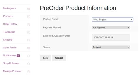 Marketplace Pre Order Plugin For Woocommerce By Webkul Codecanyon