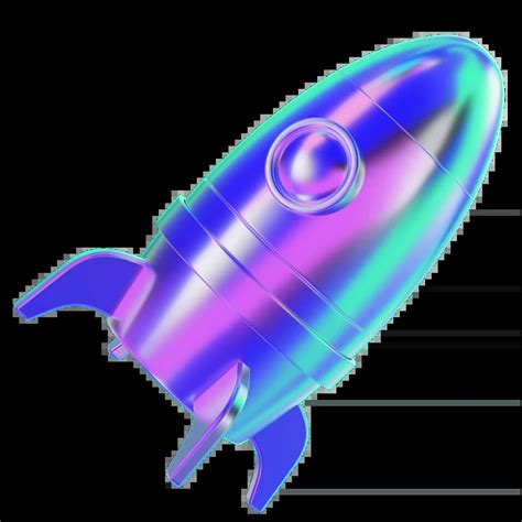 一只嗨皮的小强 3d镭射火箭、人物卡通素材、插画png免扣、c4d 花瓣网