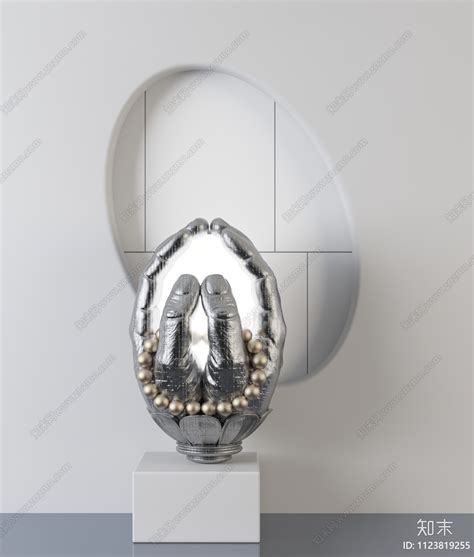 现代室内雕塑3d模型下载【id1123819255】知末3d模型网