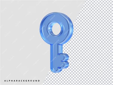 3d Transparent Icons Key