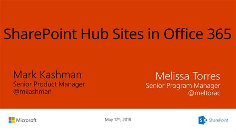 Sharepoint Hub Sites In Microsoft 365 And Sharepoint Ppt