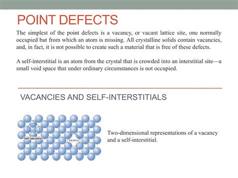 Imperfections In Solids Point Defects Pptx