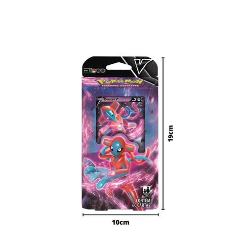 Cartas Pokémon Go Deck Deoxys Cards Batalha V Copag