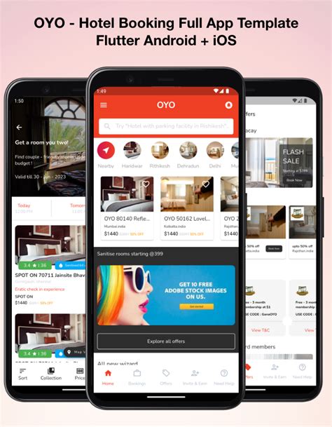 Oyo Hotel Booking Full App Template Flutter Android Ios Initappz