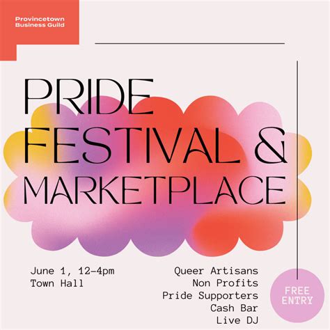 Provincetown Pride Festival And Marketplace Provincetown Business Guild