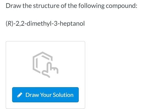 Solved Draw The Structure Of The Following Compound Chegg