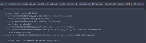 My Datayaml Is Not A Valid Yolo Argument · Issue 2302 · Ultralytics