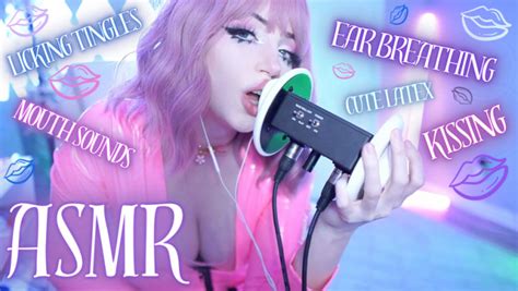 Hayliekyu Latex Ear Breathing Kissing And Licking Tingles Asmr Sfw