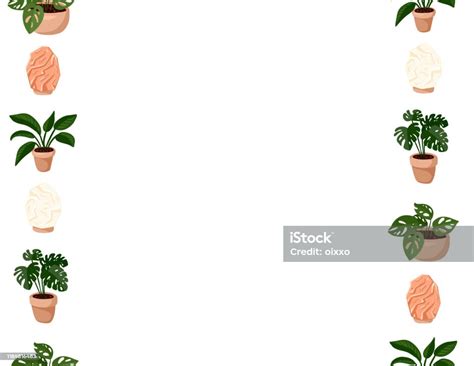 흰색 배경 원활한 패턴에 Hygge 화분 즙이 많은 식물과 히말라야 소금 램프의 귀여운 세트 편지 형식 라곰 스칸디나비아 스타일 장식 배경 질감 타일입니다 텍스트를 위한