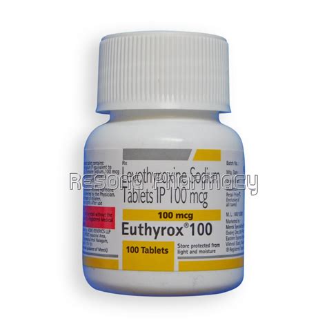 Euthyrox 100 Mcg Resona Pharmacy
