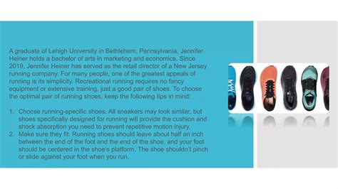 tips for choosing the right running shoe ppt