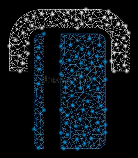 Bright Mesh 2d Atm With Light Spots Stock Vector Illustration Of