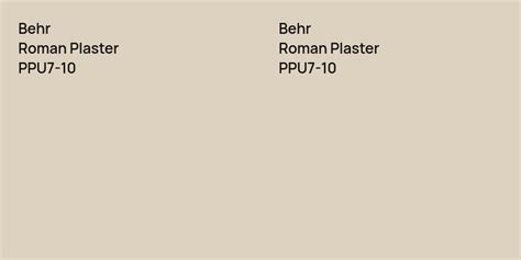 Behr Roman Plaster Vs Behr Roman Plaster Comparison