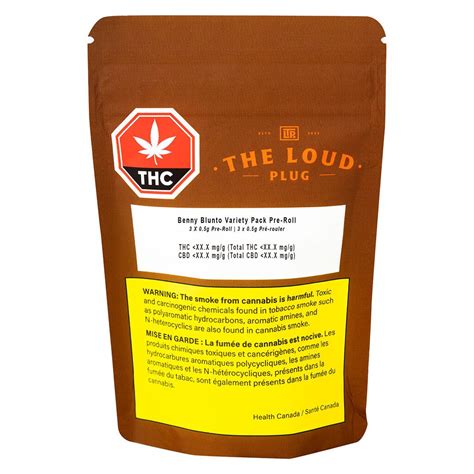 The Loud Plug Benny Blunto Variety Pack Pre Rolls 3x05g Indica