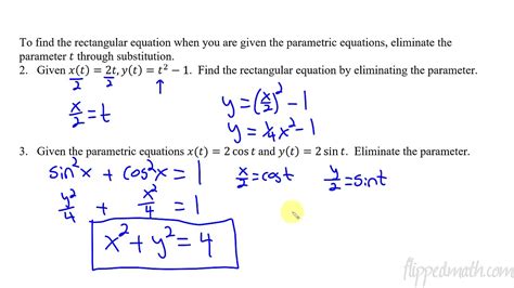 Calculus Bc 91 Defining And Differentiating Parametric Equations