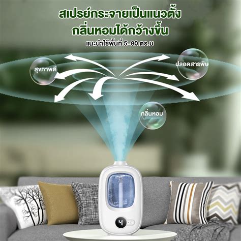 พ่นอโรมา เครื่องฟอกอากาศอโรมา Aroma Diffuser กระจายกลิ่นหอมยาวนาน ข้อบังคับ 4 สปีด กลิ่นหอมยาว