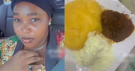 Netizens React As Lady Shows The Unique Custard Meal Her Sister