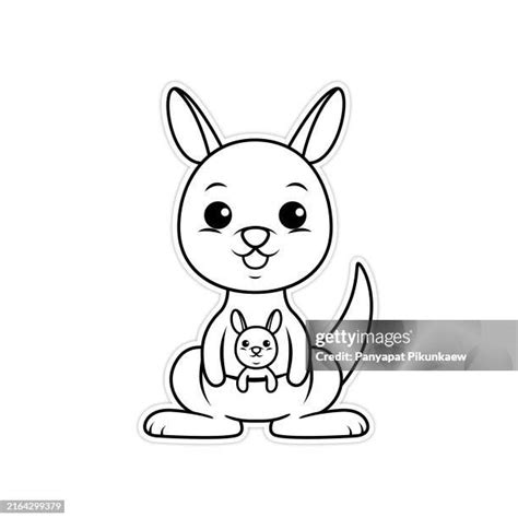 Kangaroo Clip Art Black And White