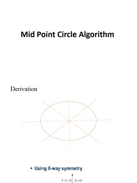 Mid Point Circle Algorithm Pdf