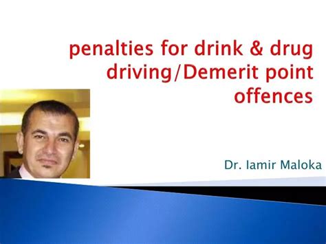 PPT Penalties For Drink Drug Driving Demerit Point Offences PowerPoint Presentation ID 1558658